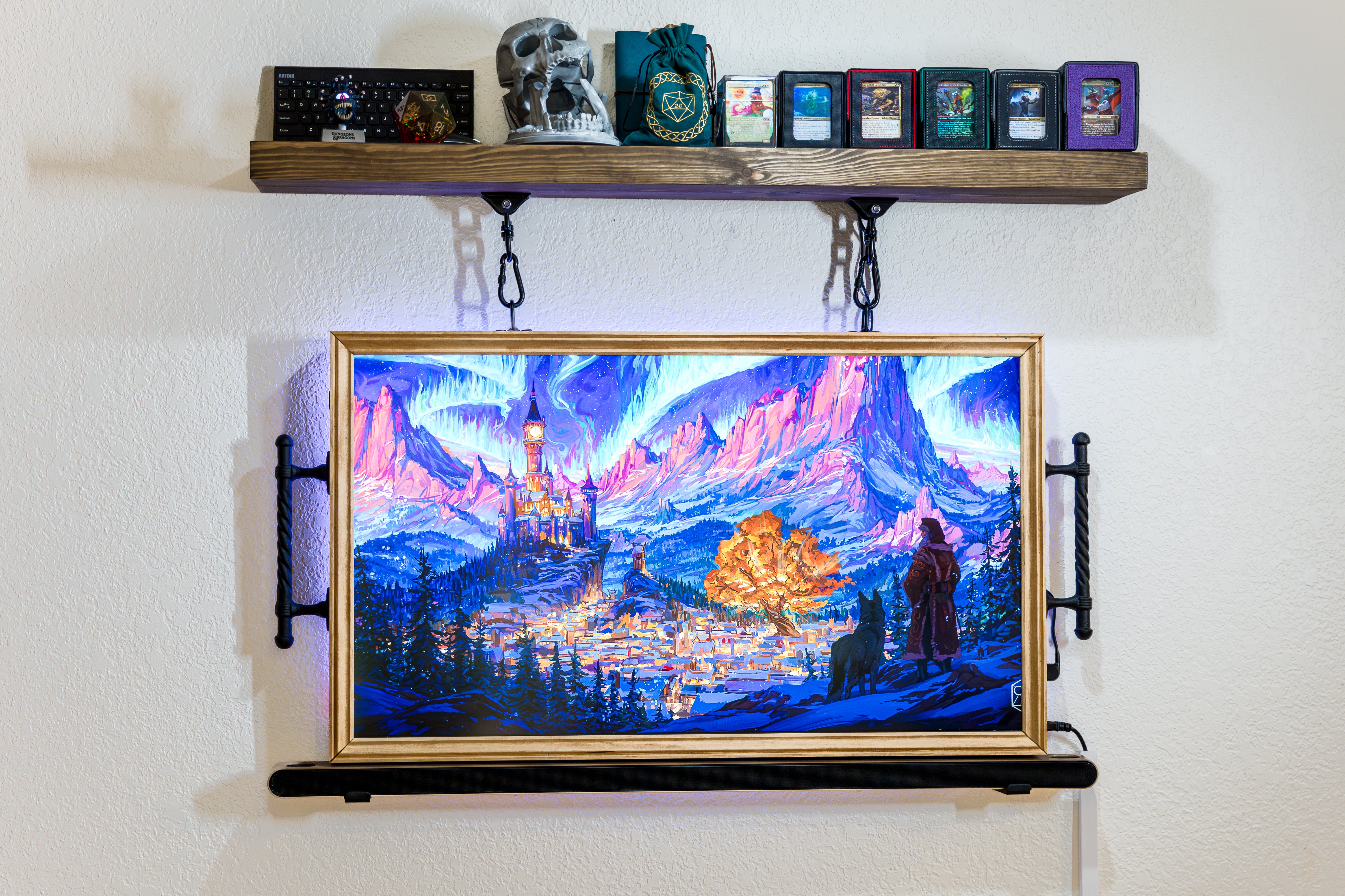 Slim Wall Mounted Version (Floating Shelf Included) – Legendary TableTop